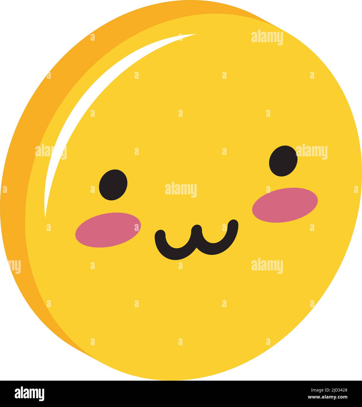 cute smiling emoji Stock Vector Image & Art - Alamy