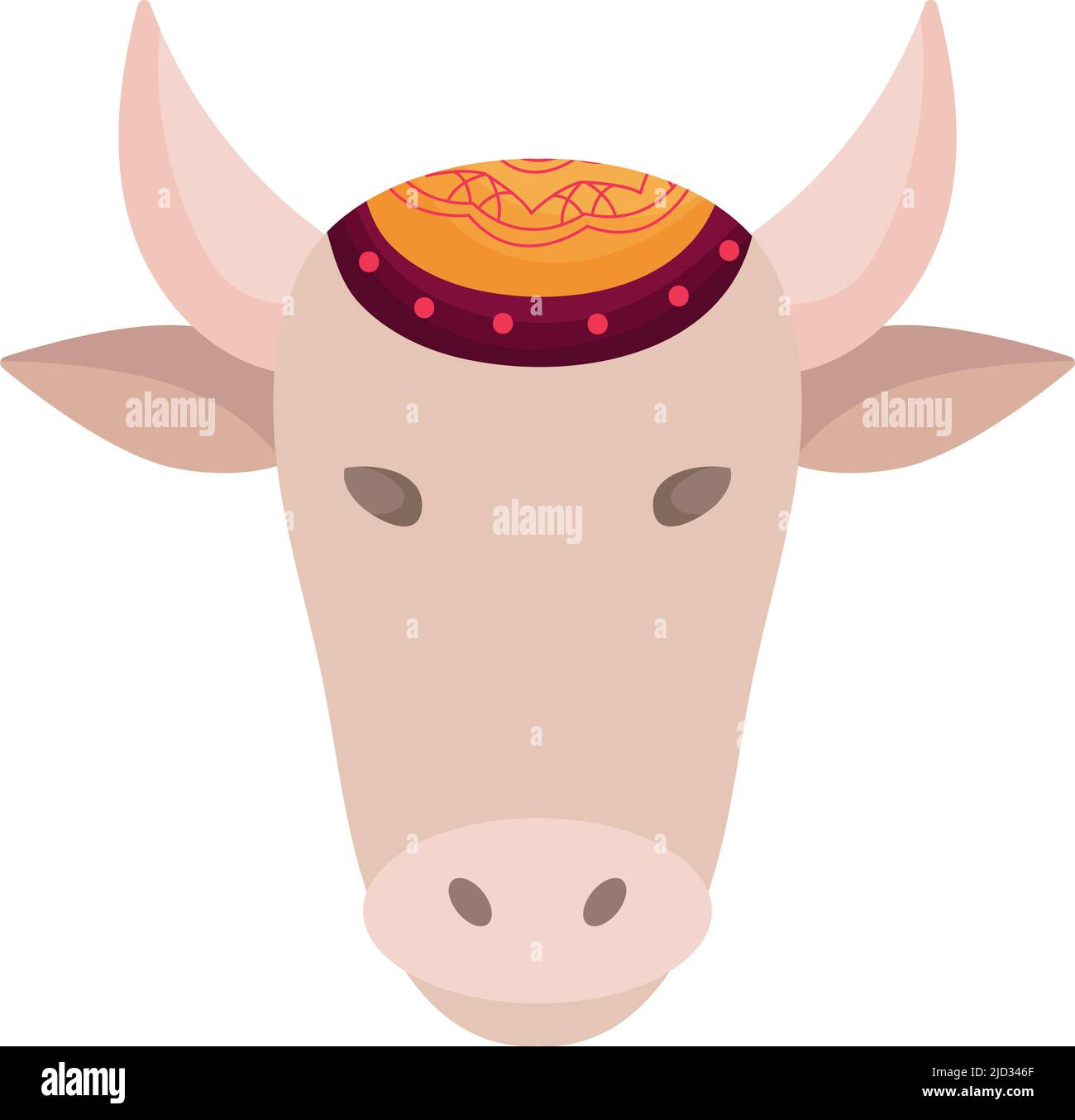 Sacred cow icon in Stock Vector Images - Alamy
