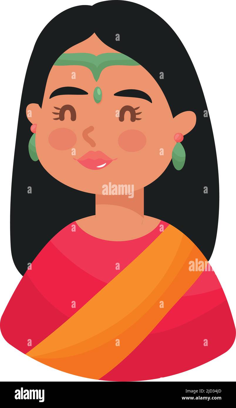 Indian woman icon Stock Vector Image & Art - Alamy