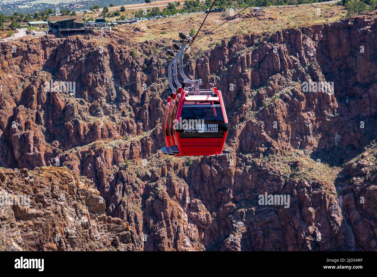 Aerial Gondola at Royal Gorge in Colorado Stock Photo - Alamy