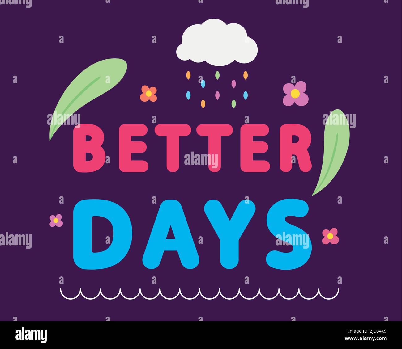 better days, colorful poster Stock Vector Image & Art - Alamy