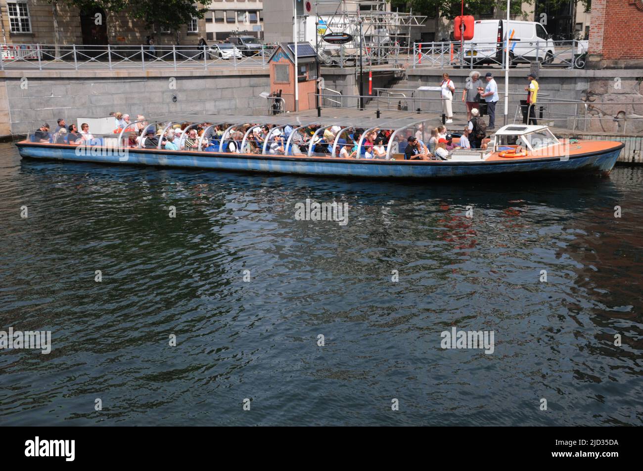 Copenhagen/Denmark/17 June 2022/Traveller ejnoy boat ride tour in ...