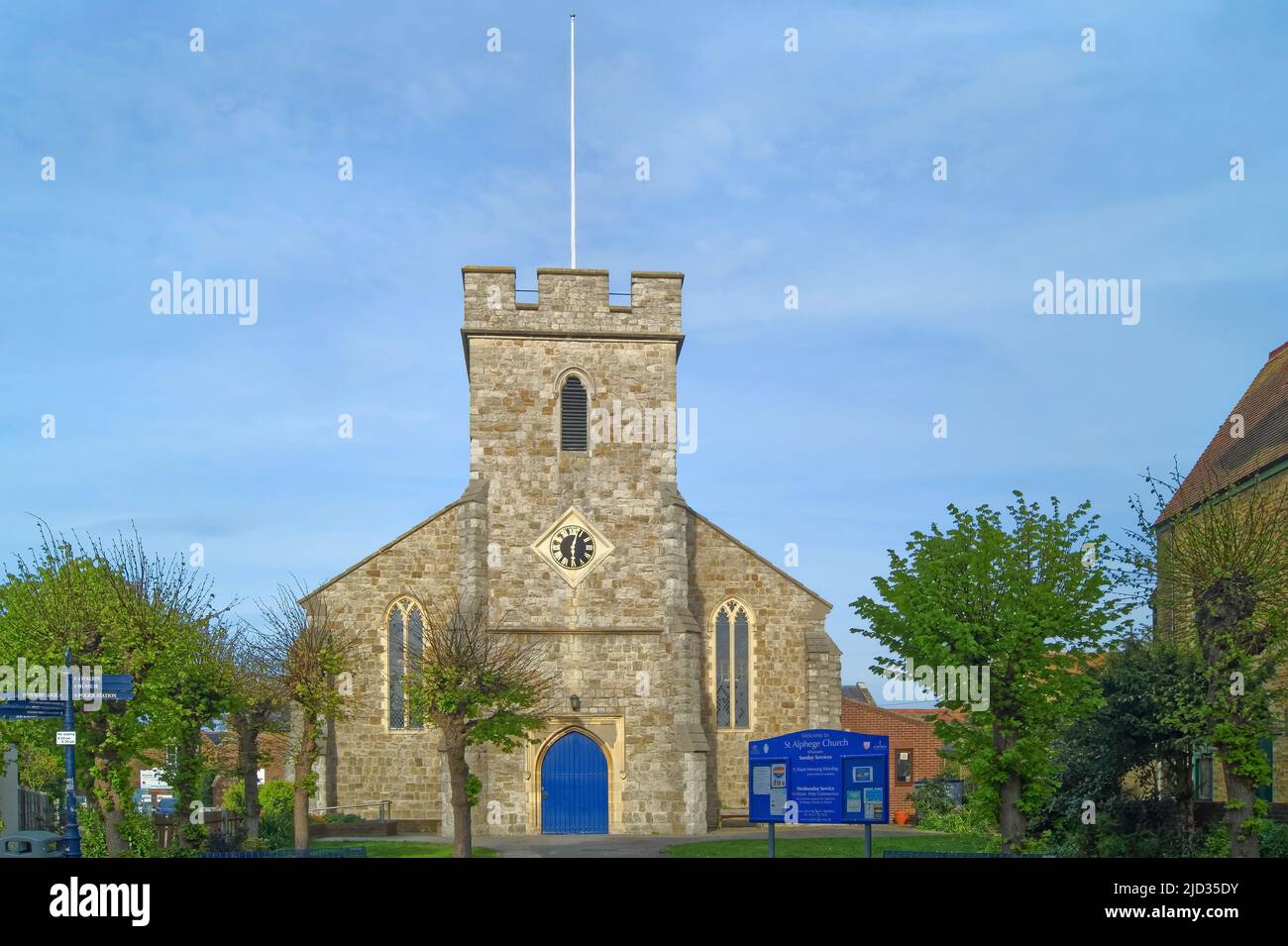 UK, Kent, Whitstable, St Alphege Church Stock Photo - Alamy