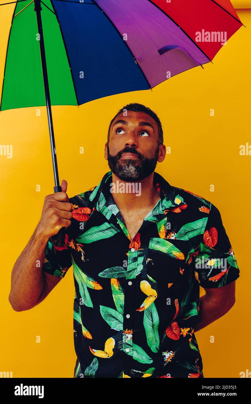 Rainbow Mustache Wallpaper