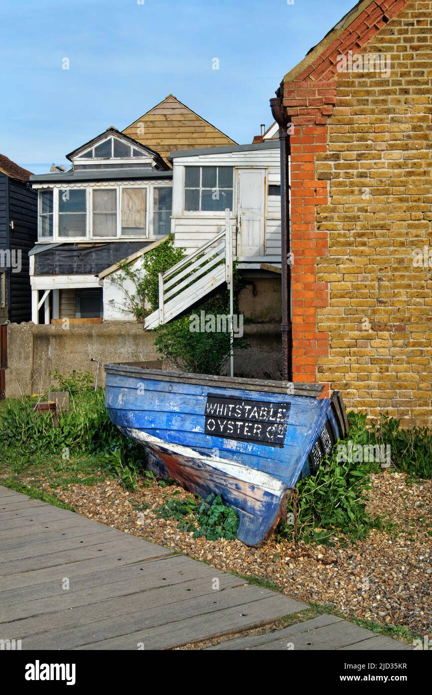 UK, Kent, Whitstable Seafront , Whitstable Oyster Company Boat Stock ...