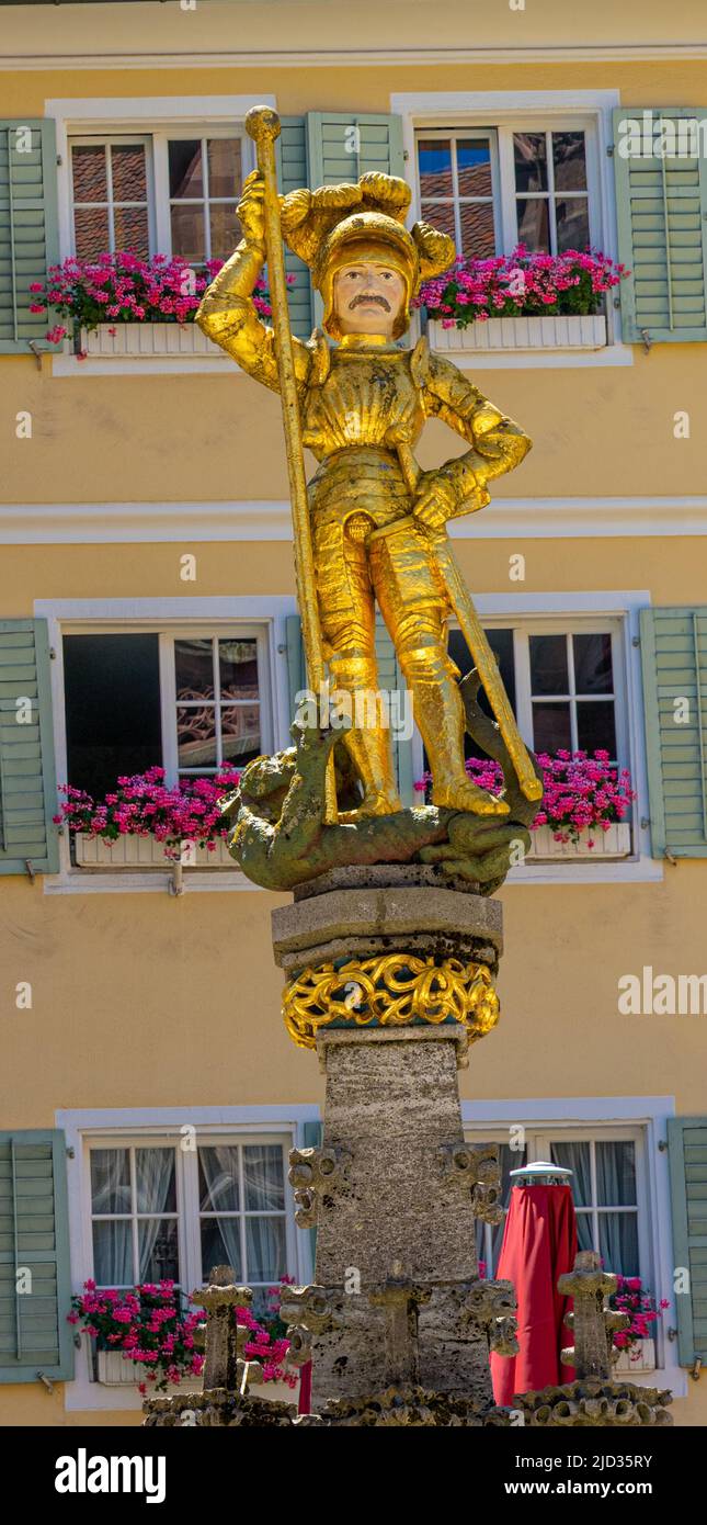 Saint george statue in cathedral hi-res stock photography and images ...