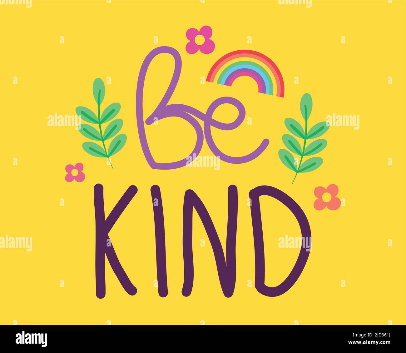 be kind, colorful poster Stock Vector Image & Art - Alamy