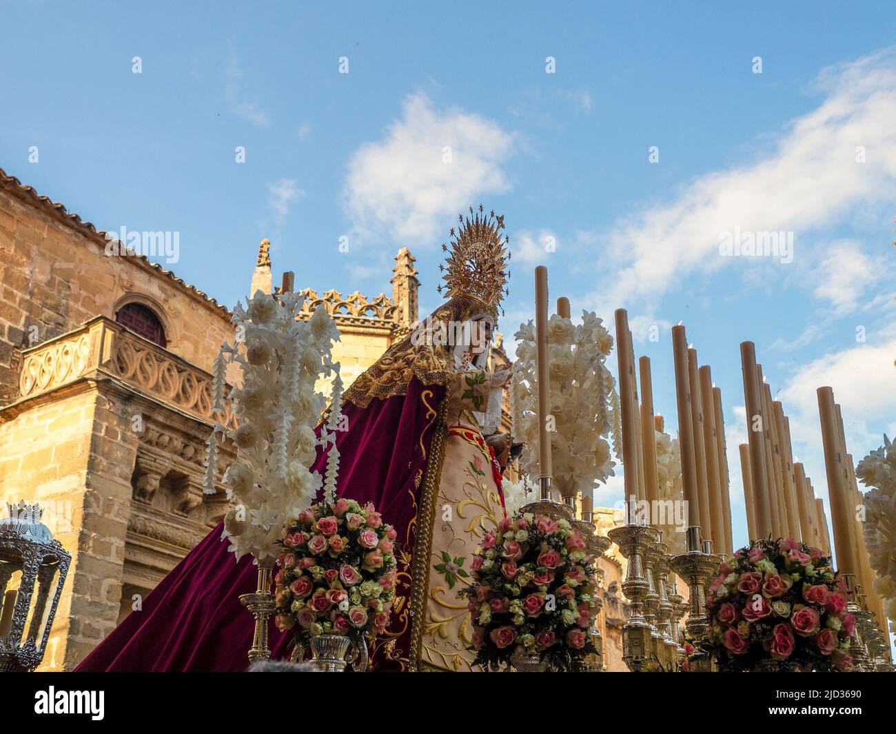 Statue virgin mary carried hi-res stock photography and images - Alamy