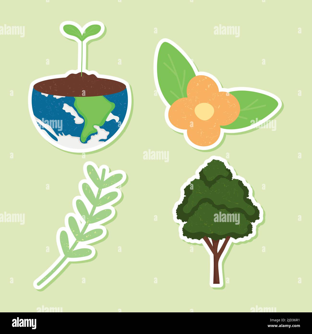 nature and planet set Stock Vector Image & Art - Alamy