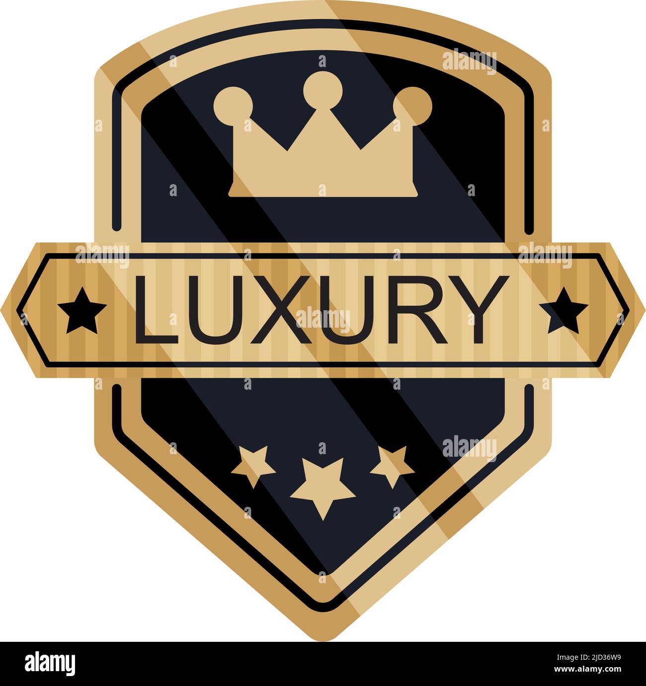 luxury emblem with crown Stock Vector Image & Art - Alamy