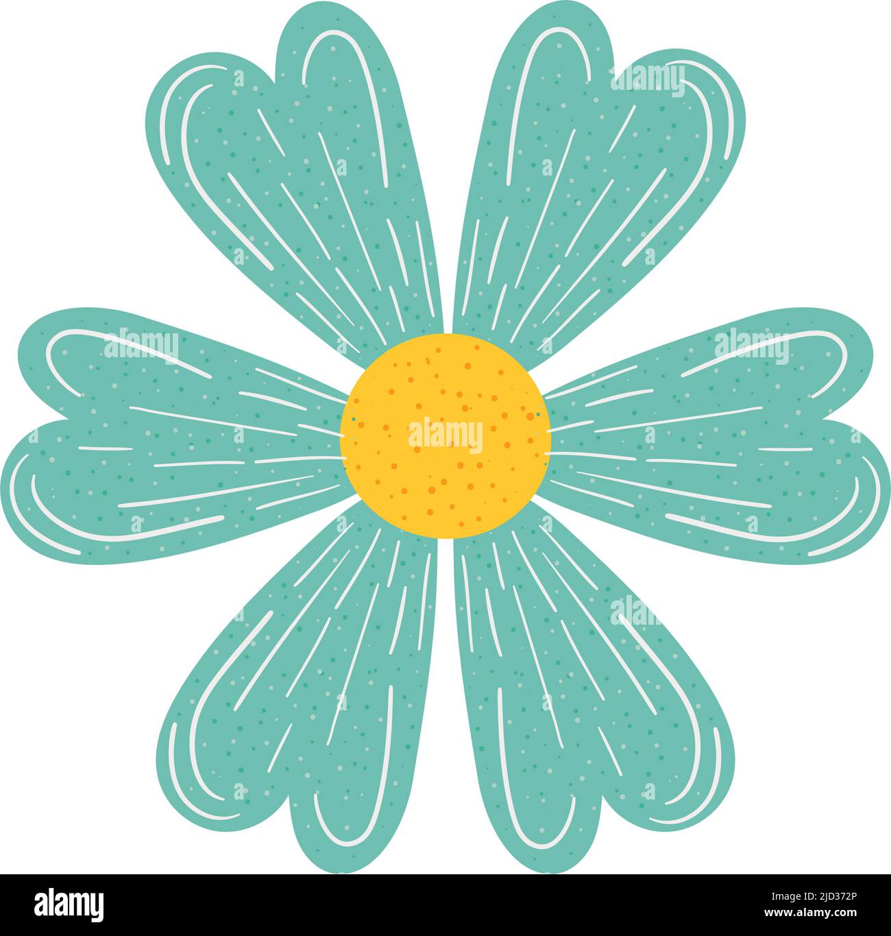 blue daisy flower Stock Vector Image & Art - Alamy