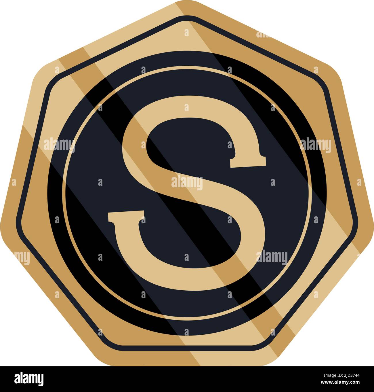golden badge design Stock Vector Image & Art - Alamy