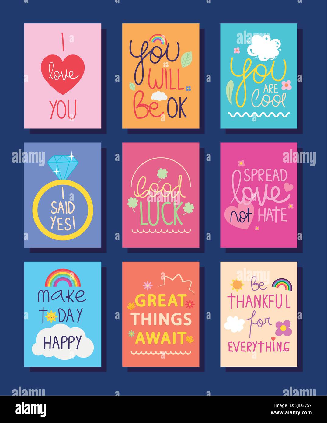 mini posters icon set Stock Vector Image & Art - Alamy