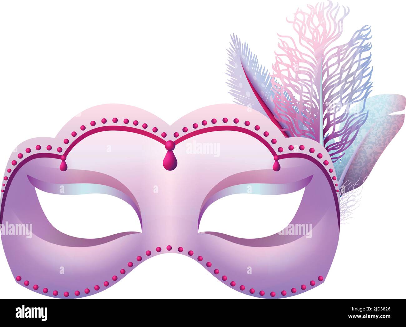 Luxury opera mask with colorful feathers. Venice carnival symbol Stock ...
