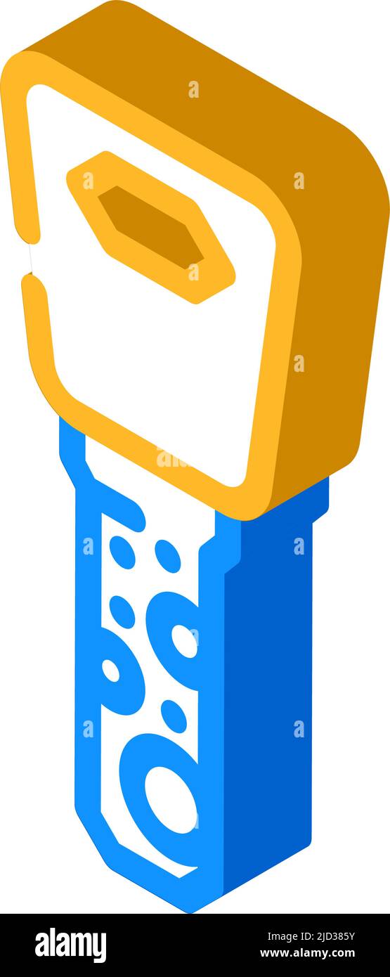dimple key isometric icon vector illustration Stock Vector Image & Art ...