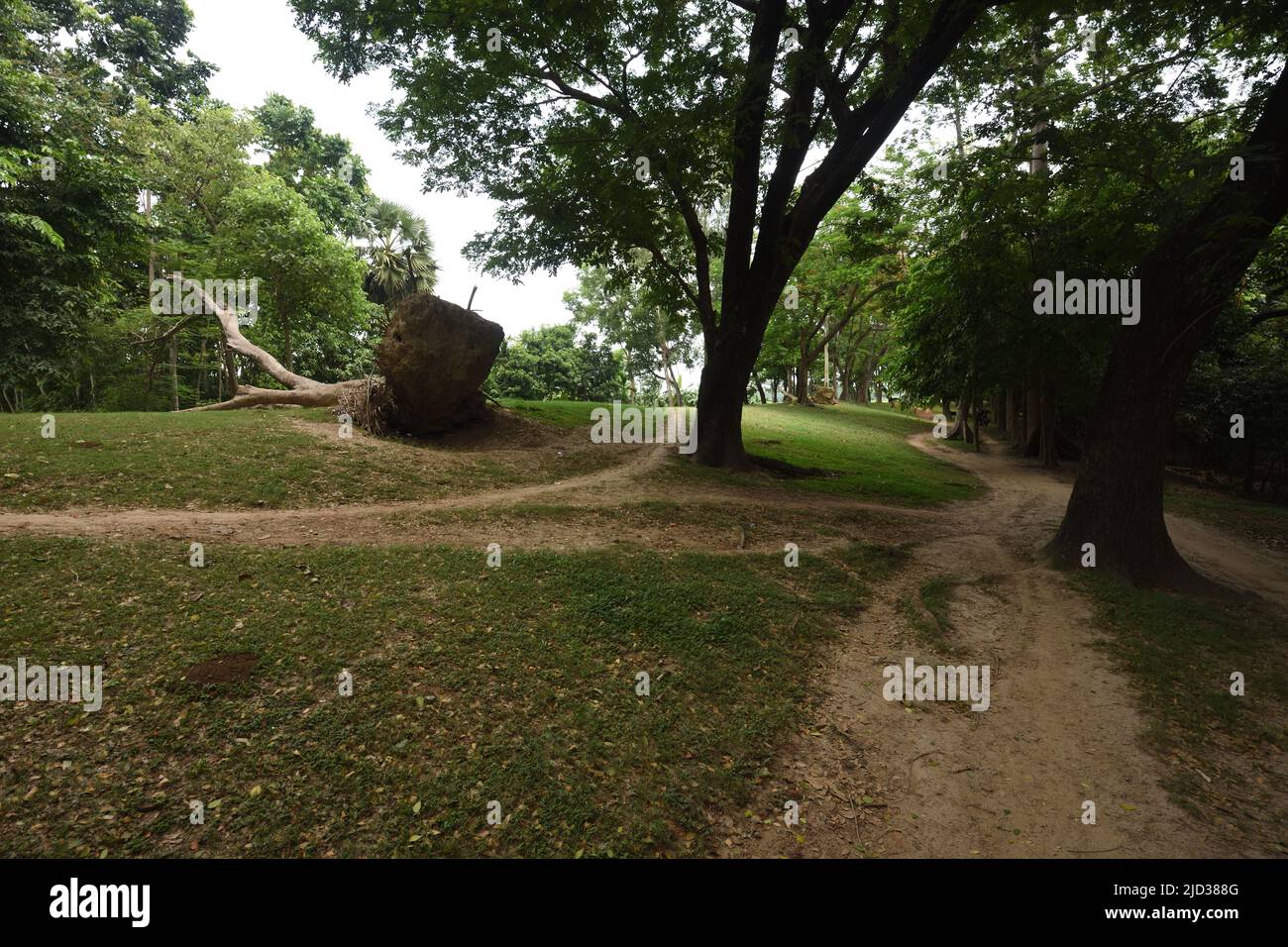 The ancient mound of Chandraketugarh or king Chandraketu's fortified ...