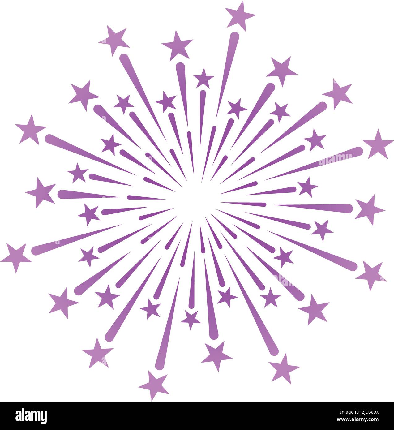 Sparkling fireworks lights icon. Color celebration symbol Stock Vector ...