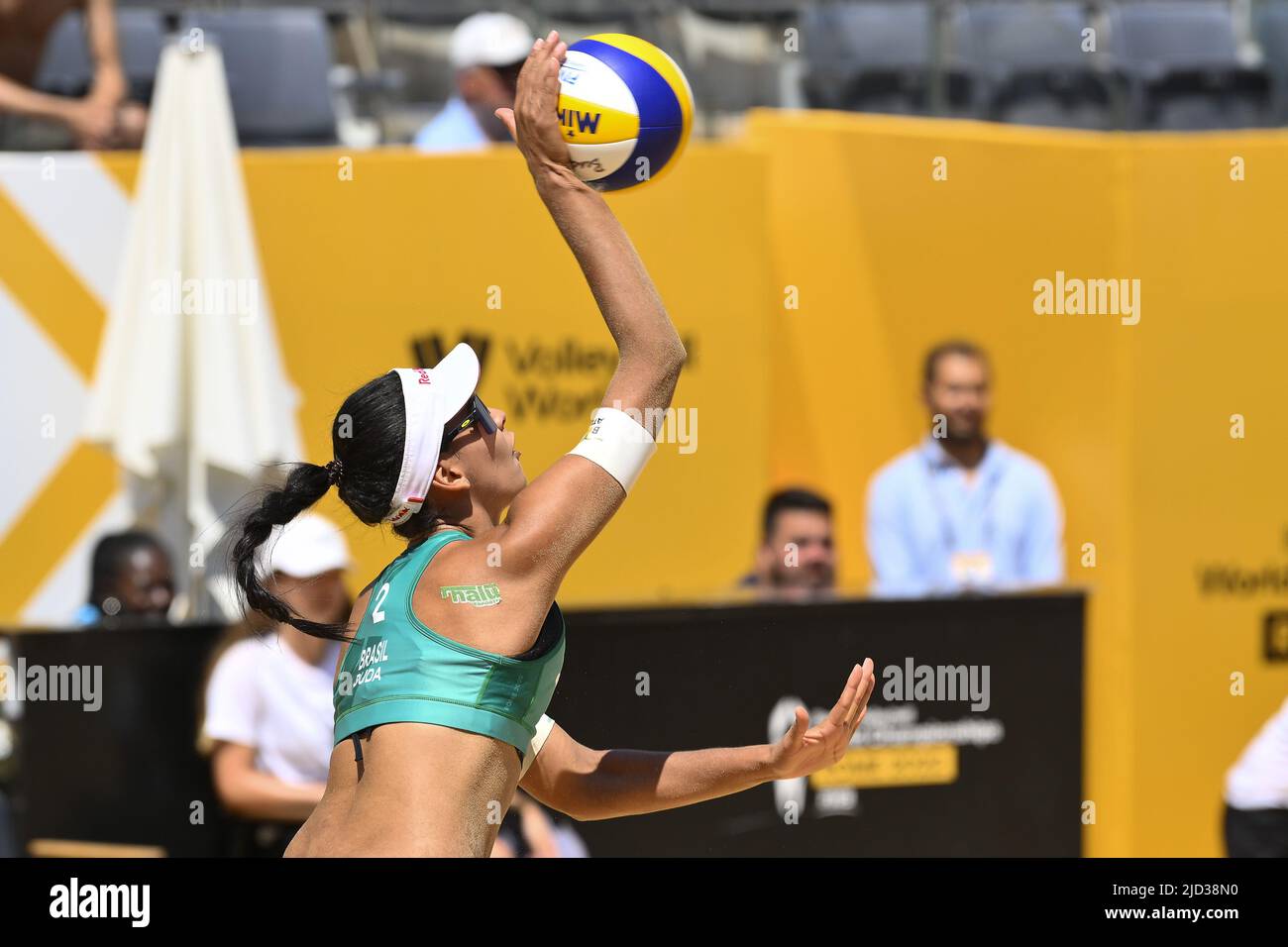 Rome, Italy. 17th June, 2022. Duda (BRA) during the Beach Volleyball ...