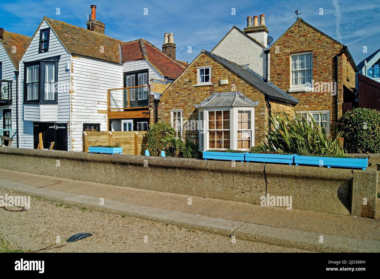 UK, Kent, Whitstable Seafront Houses Stock Photo - Alamy