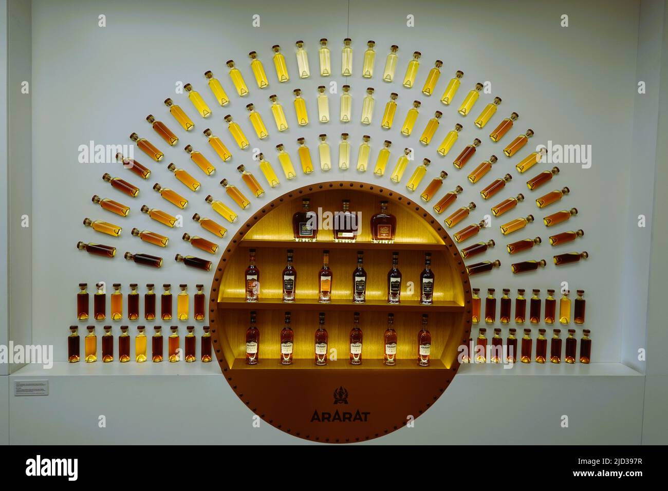 Ararat Brandy on display at the Ararat Brandy Museum and factory ...
