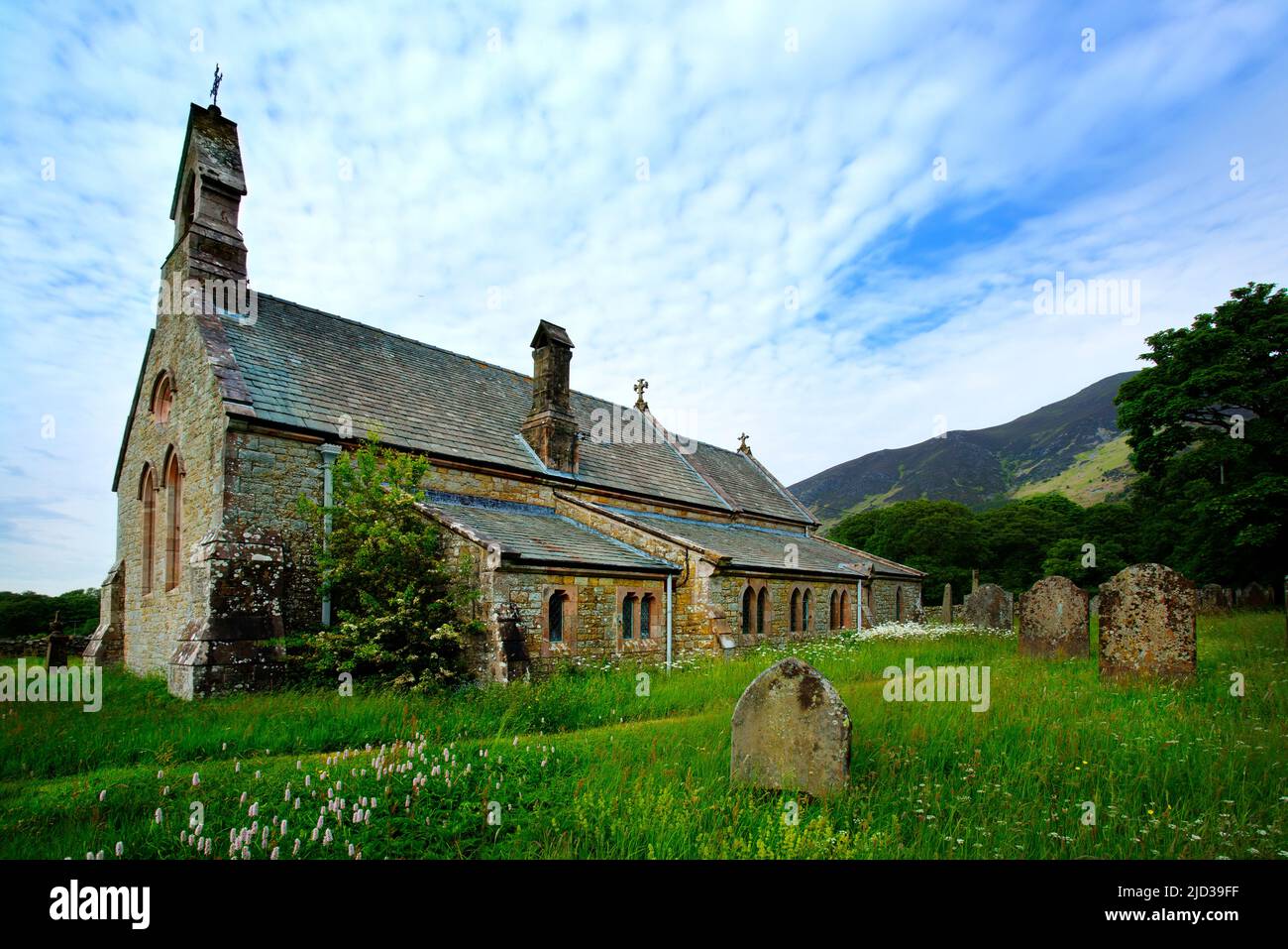 St Bega's Church, Bassenthwaite, cumbria Stock Photo - Alamy