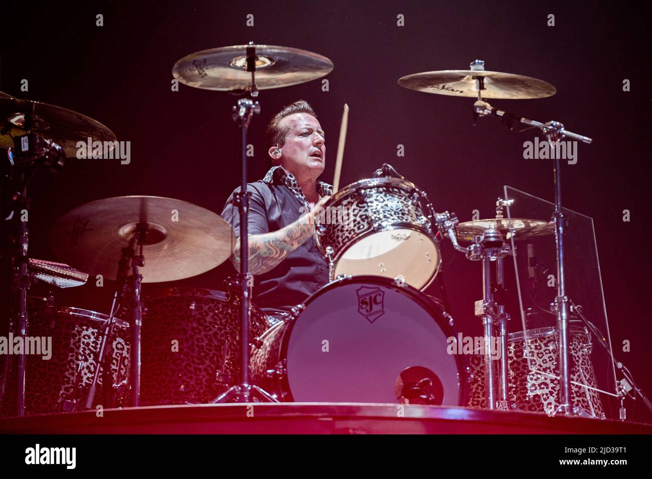 ITALY, MILAN, JUNE 15TH 2022: Tre Cool, drummer of the American punk ...