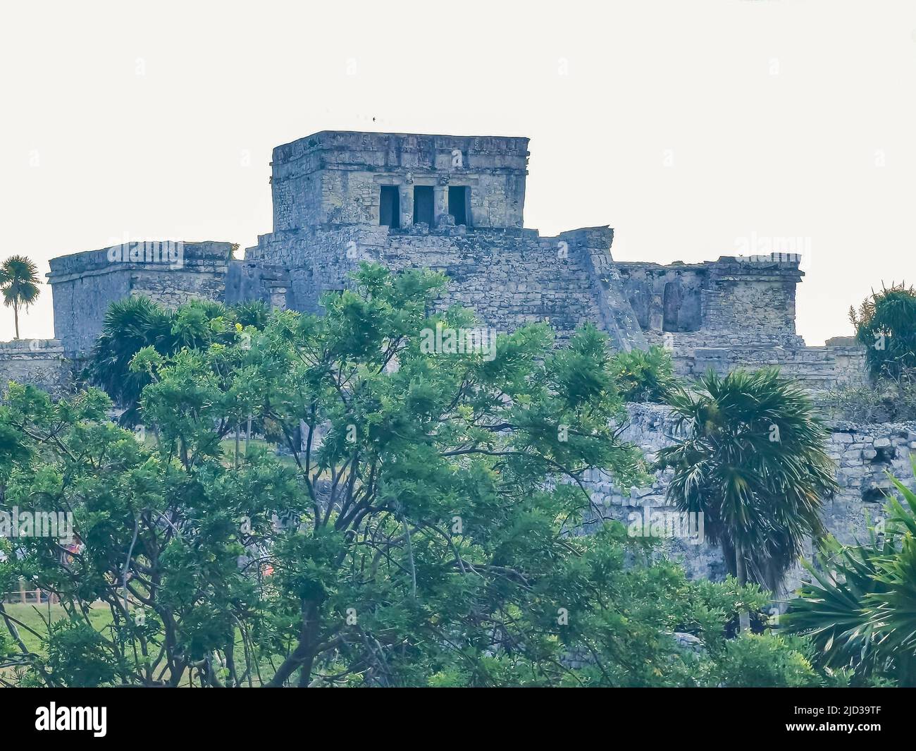 Ancient Tulum ruins Mayan site with temple ruins pyramids and artifacts ...