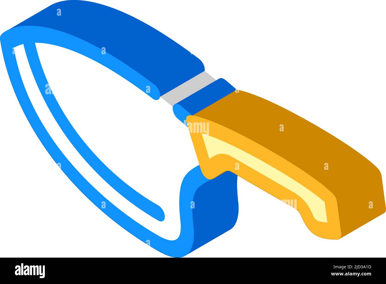 knife for cutting fish isometric icon vector illustration Stock Vector ...