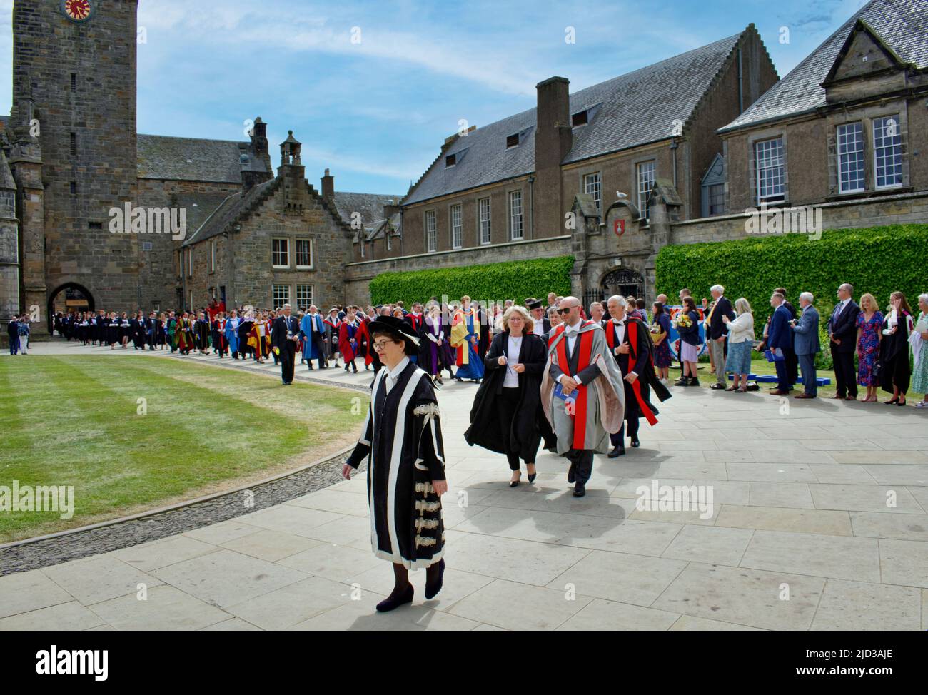 ST ANDREWS UNIVERSITY SCOTLAND GRADUATION DAY ST SALVATORS QUAD ...