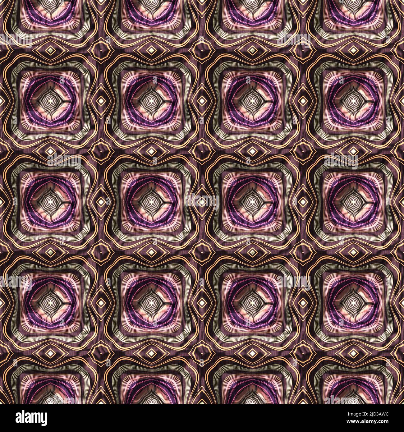 Earthy colours Victorian antique geometric seamless pattern in ...