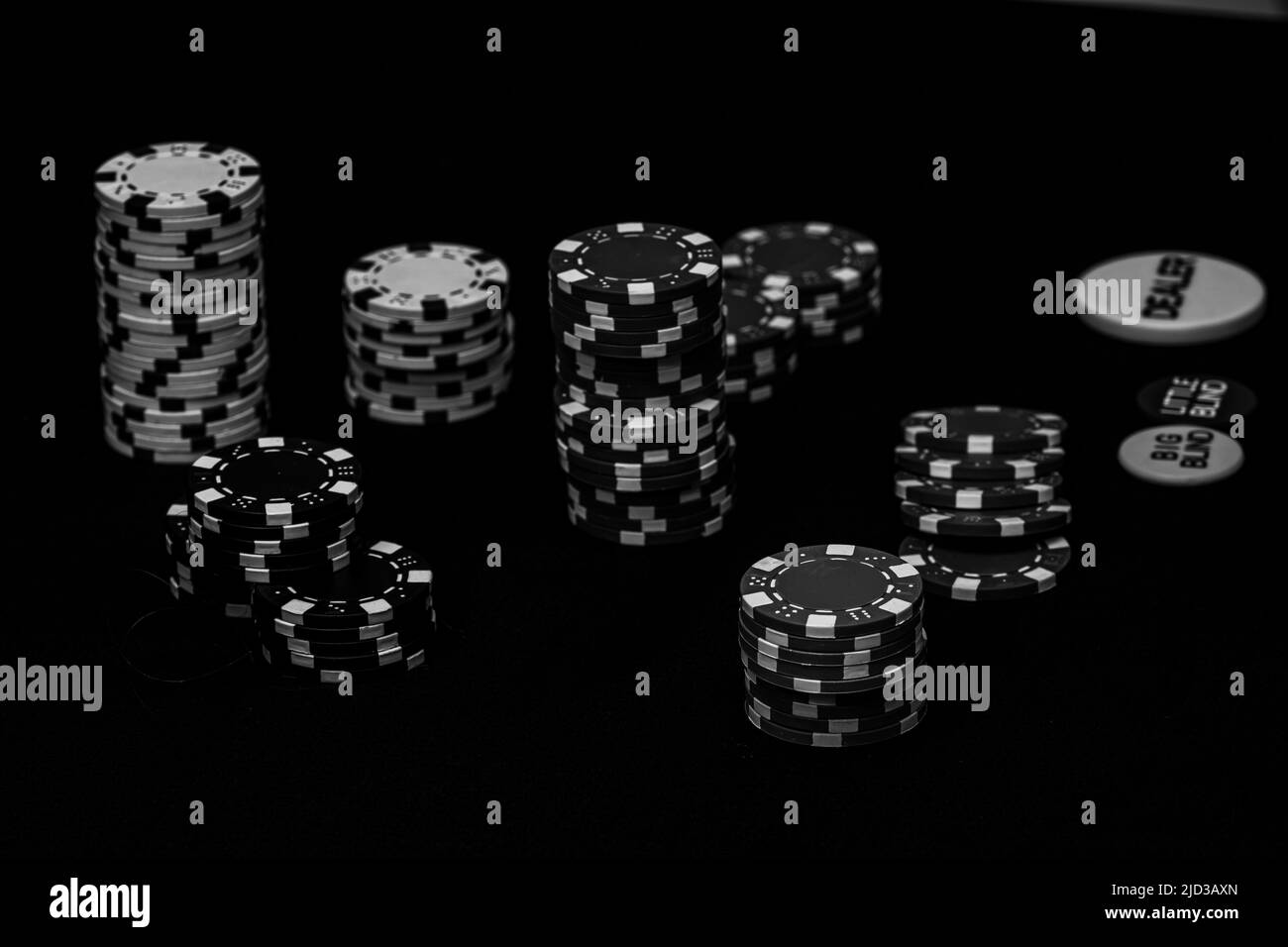 Poker chips, money and gamble Stock Photo - Alamy