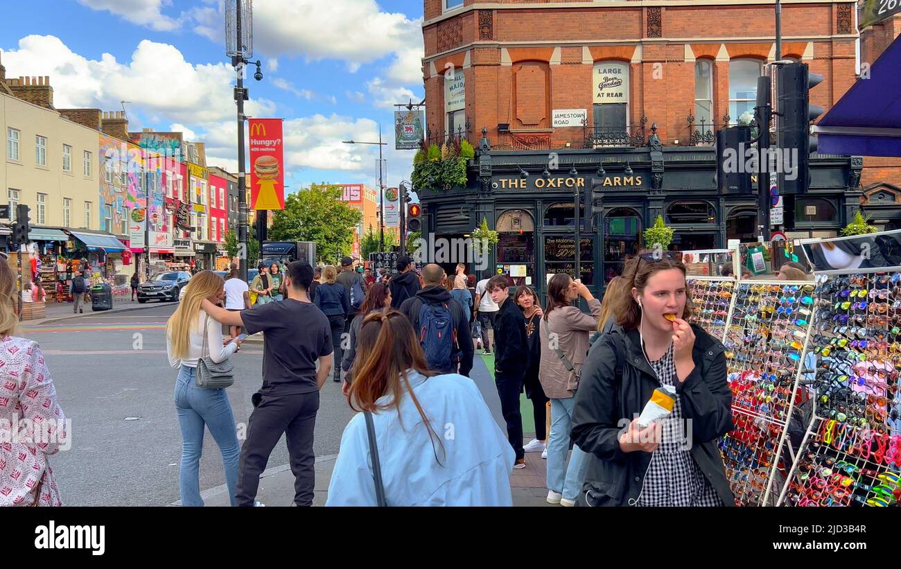 Amazing Camden High Street with its colorful and crazy shops - LONDON ...
