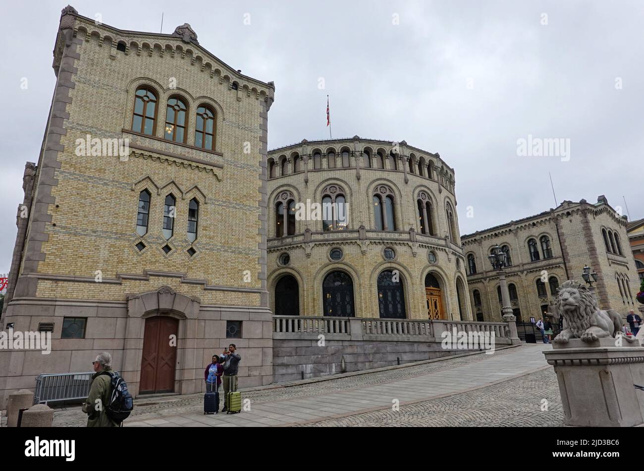 Oslo, Norway. 09th June, 2022. Seat of the Norwegian Parliament ...