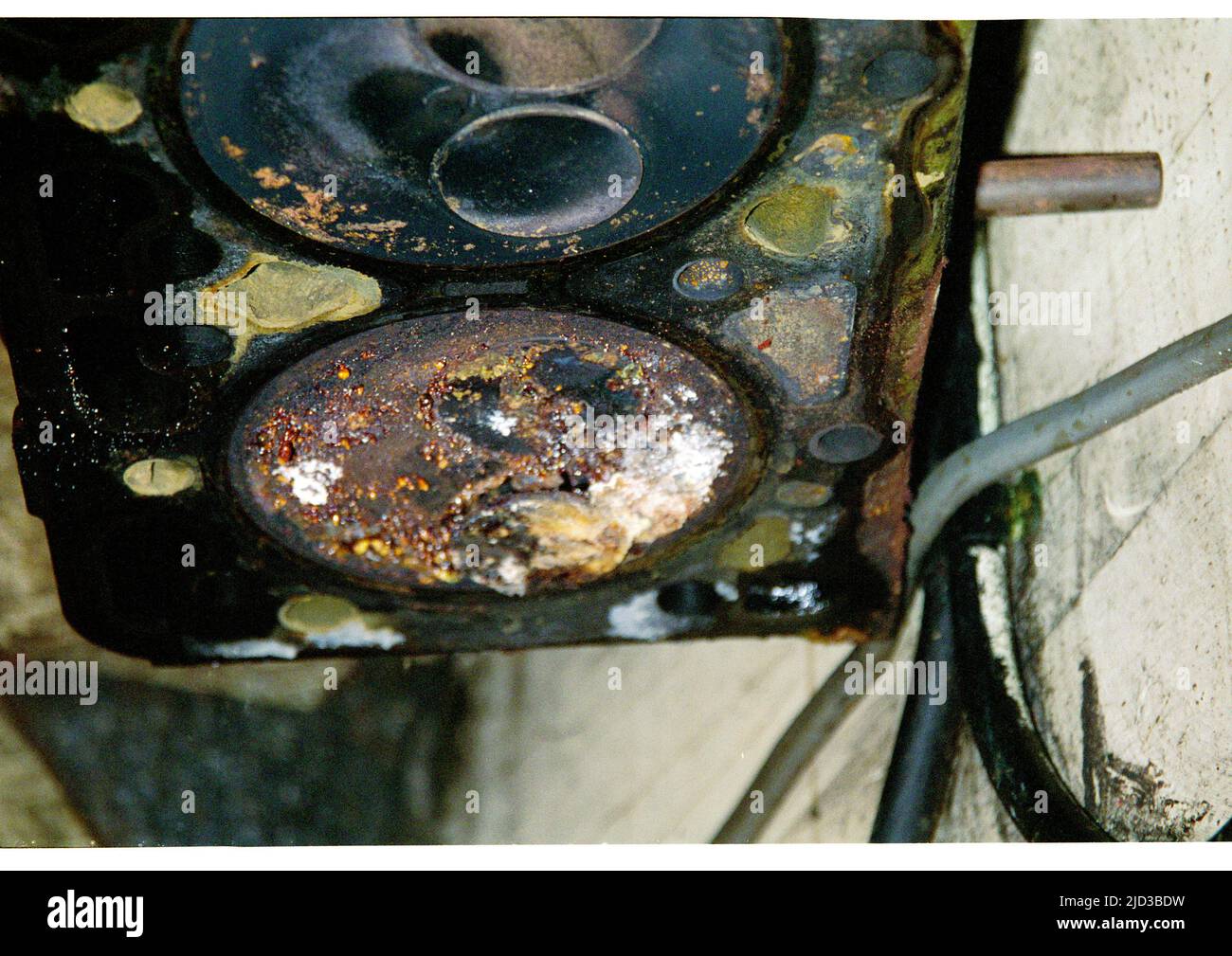 Ford 6 cylinder diesel boat engine disassembled for repair Stock Photo ...