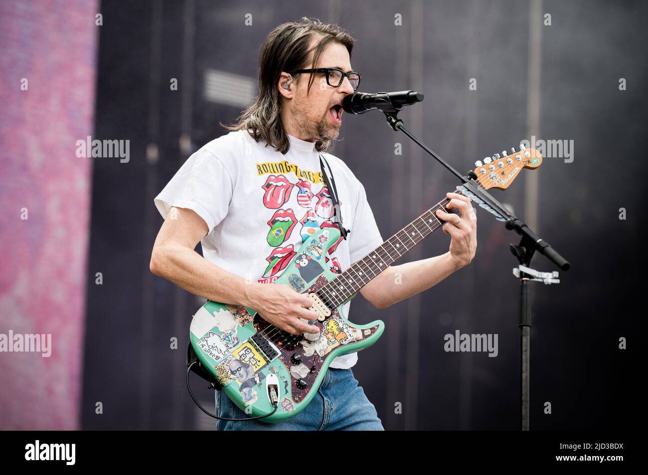 ITALY, MILAN, JUNE 15TH 2022: Rivers Cuomo, guitarist and singer of the ...