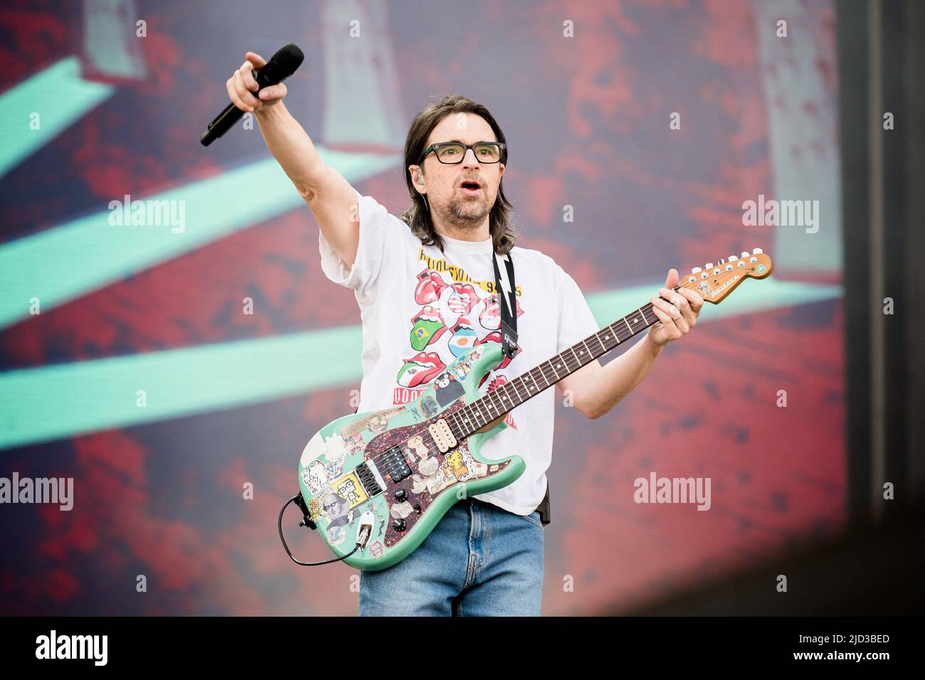 ITALY, MILAN, JUNE 15TH 2022: Rivers Cuomo, guitarist and singer of the ...