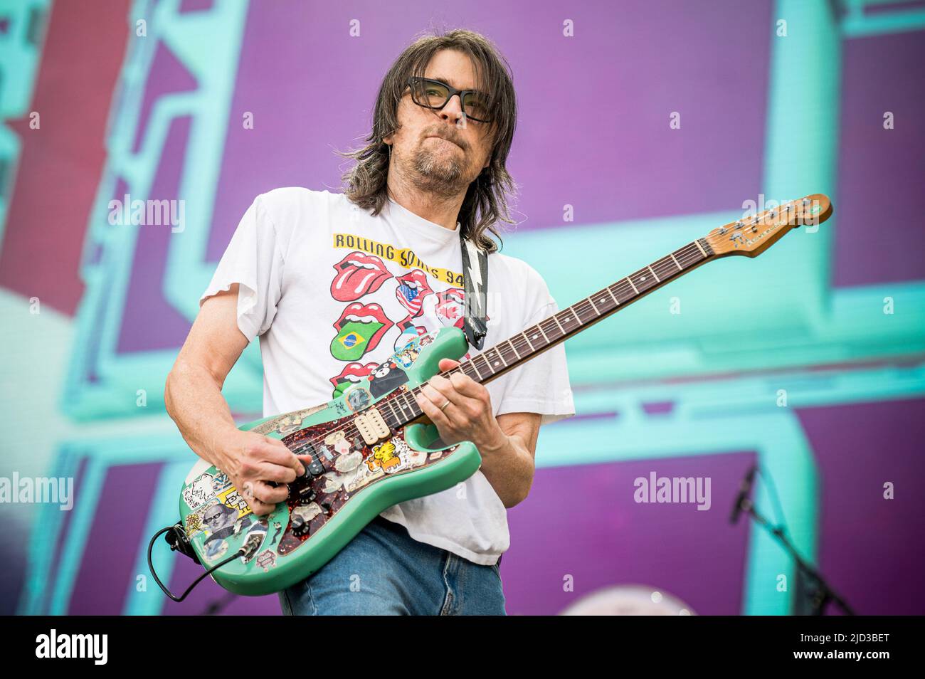ITALY, MILAN, JUNE 15TH 2022: Rivers Cuomo, guitarist and singer of the ...