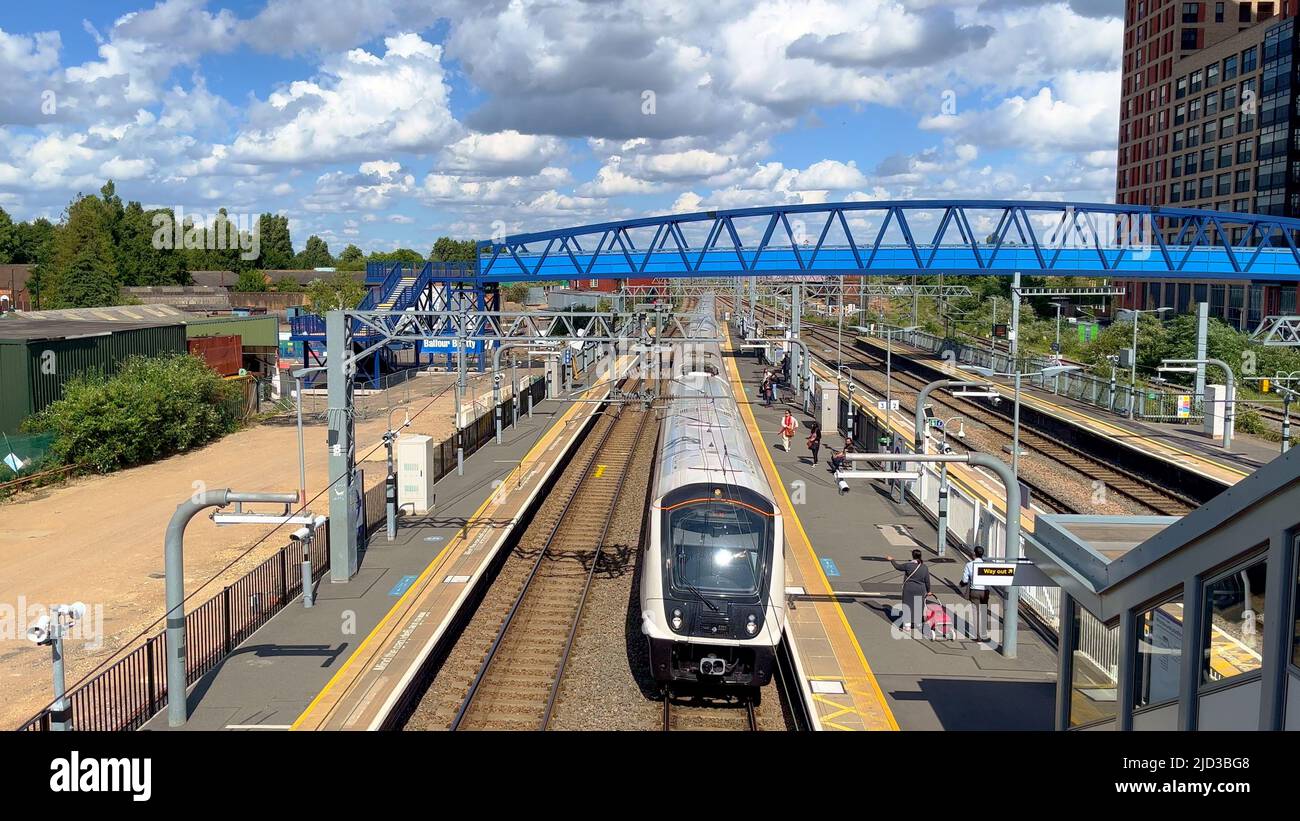 Southall station in the suburb of London - LONDON, UK - JUNE 9, 2022 ...
