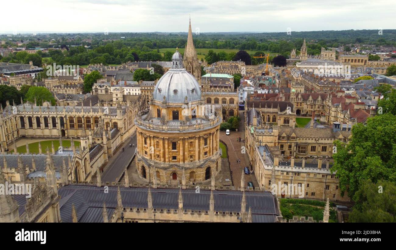Merton college aerial hi-res stock photography and images - Alamy