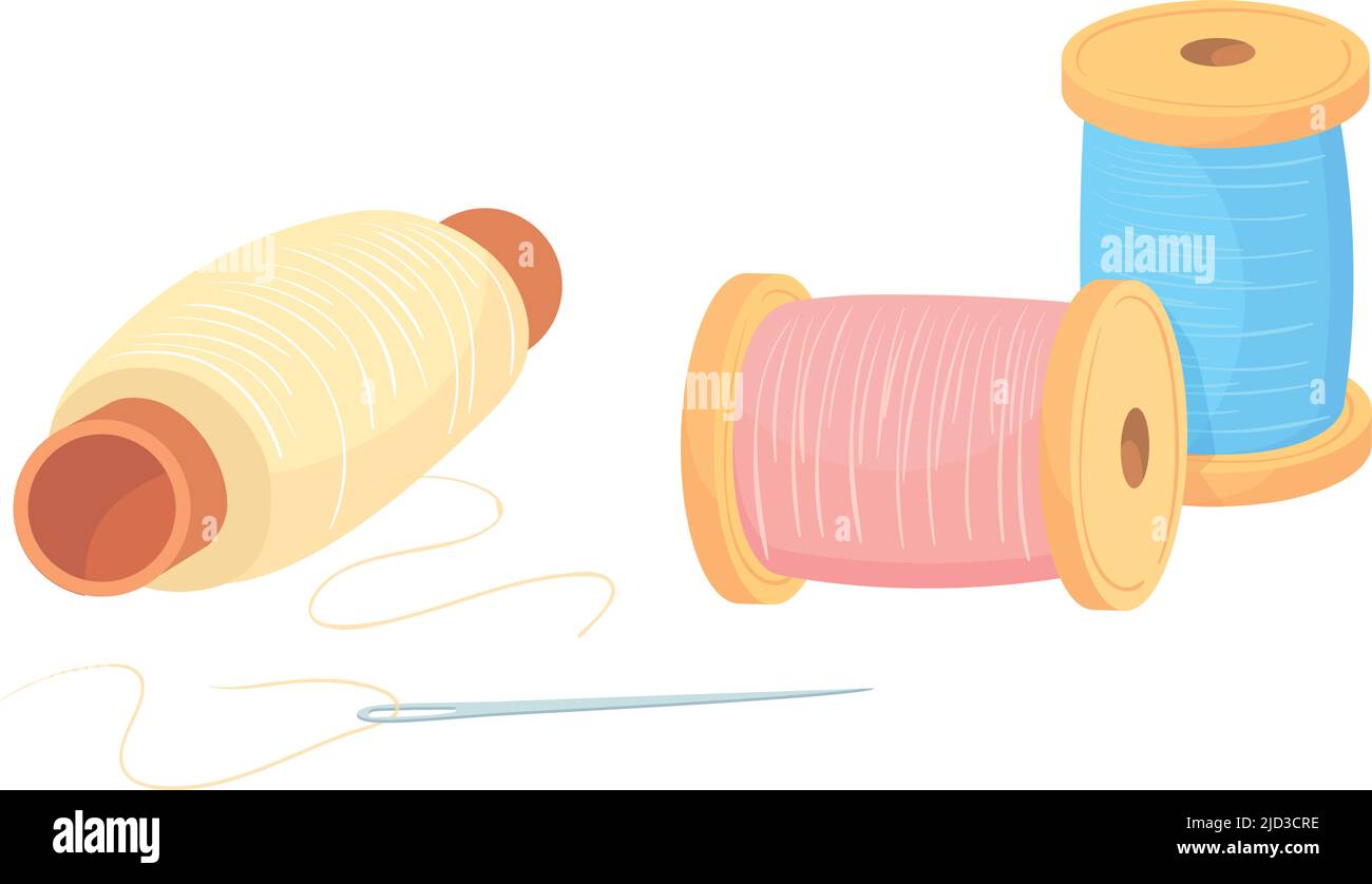 Wooden spools Stock Vector Images - Alamy