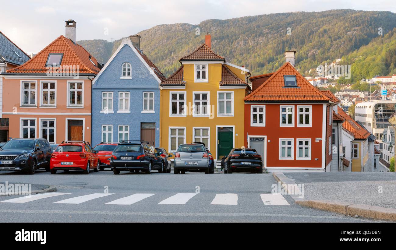 Bergen Old Town, Bergen, Norway Stock Photo - Alamy