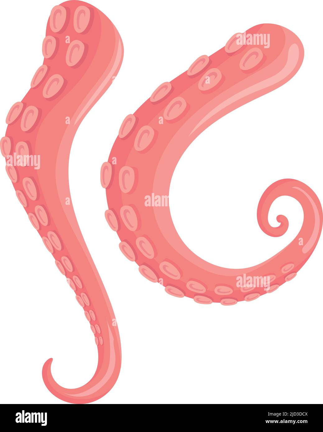Tentacles icon. Octopus logo. Cartoon sea animal symbol isolated on ...