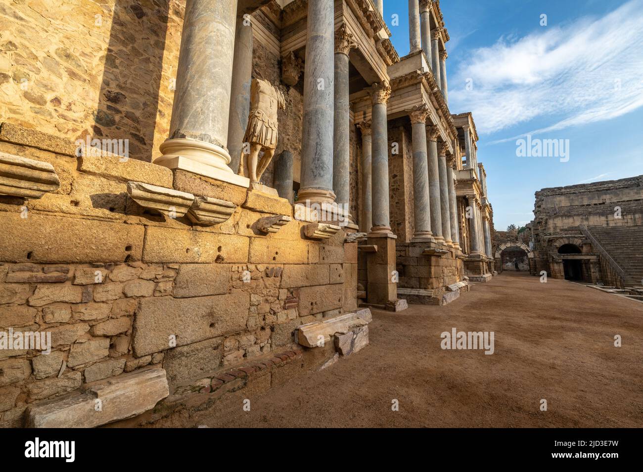 The Roman Theatre of Merida, Merida, Spain Stock Photo - Alamy