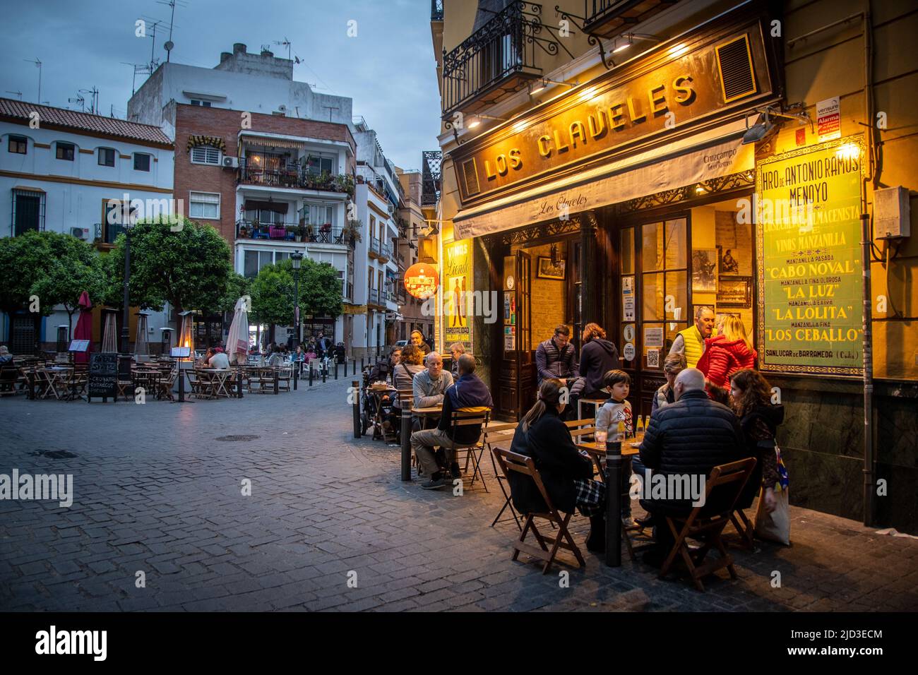 Seville evening nightlife hi-res stock photography and images - Alamy