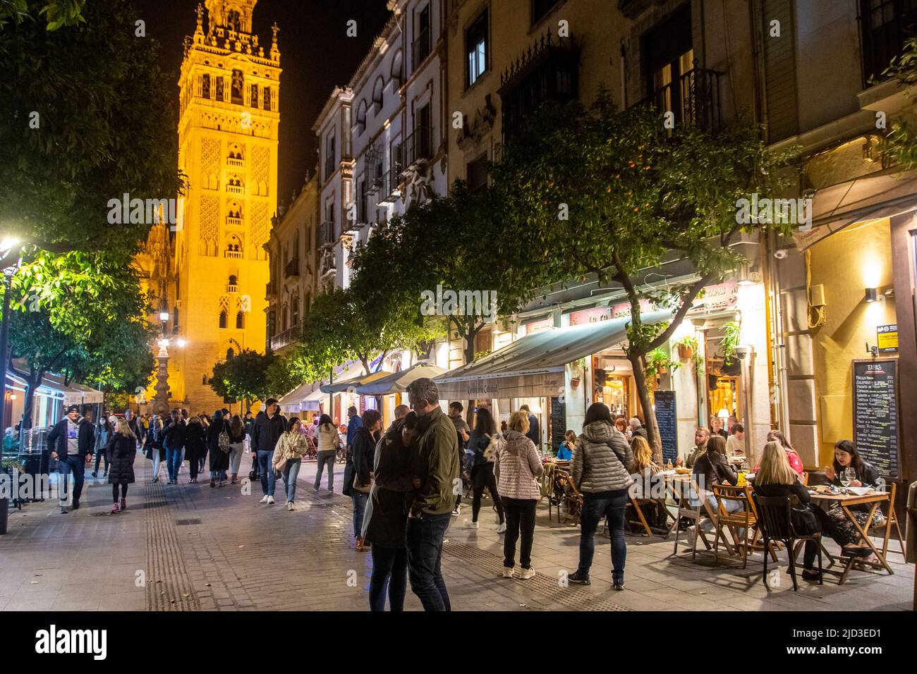 Seville evening nightlife hi-res stock photography and images - Alamy