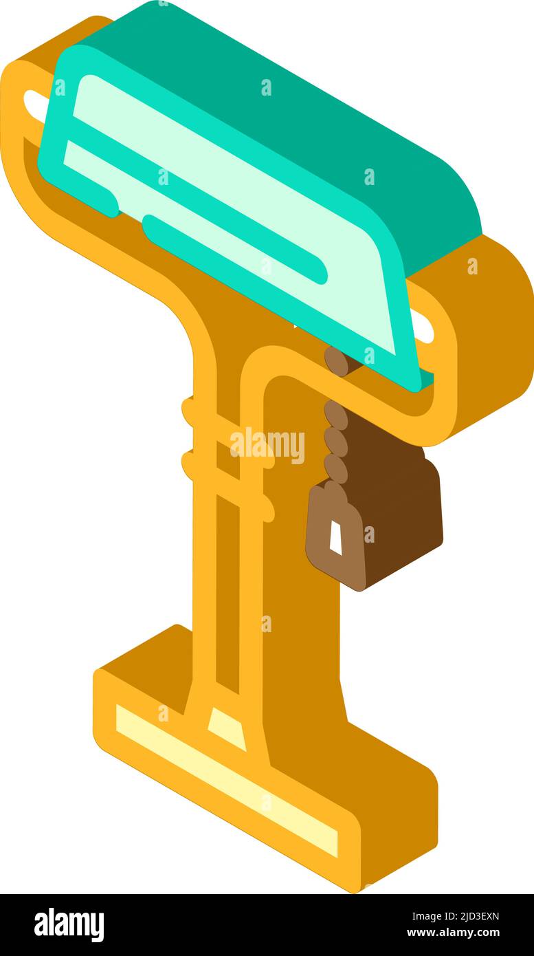 workplace table lamp isometric icon vector illustration Stock Vector ...