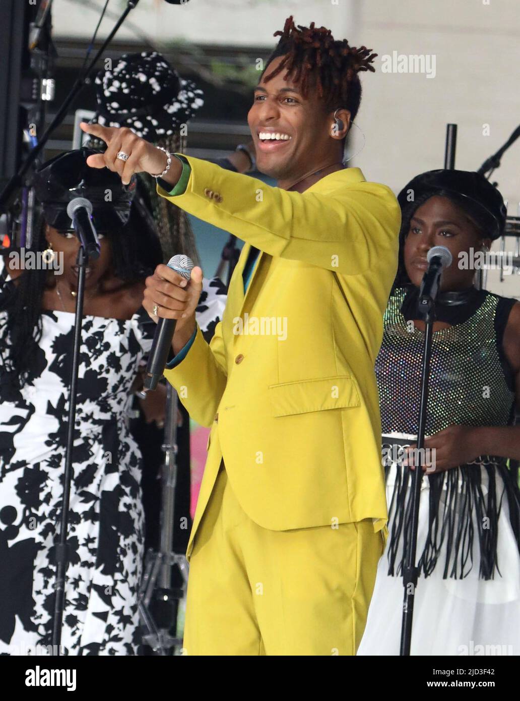 June 17, 2022, New York, New York, USA: Singer JON BATISTE performs on ...