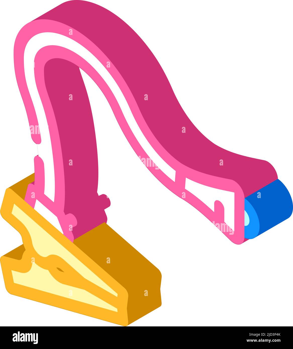 lamp with pin isometric icon vector illustration Stock Vector Image ...