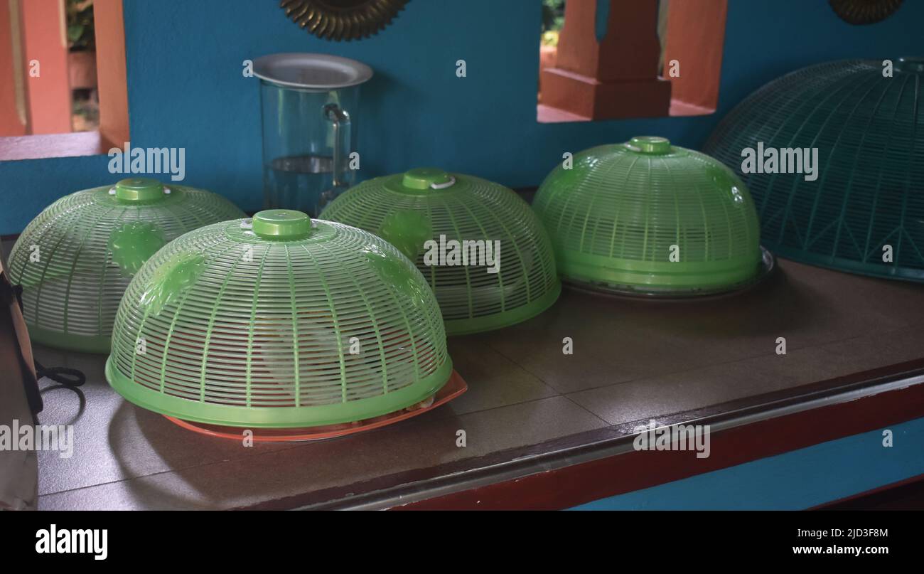 Food covered with food covers. Sri Lanka Stock Photo - Alamy