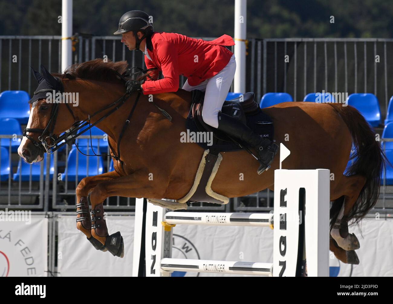 Chuchle Arena Praha, Prague. 17th June, 2022. Filip Dolezal of Czech ...
